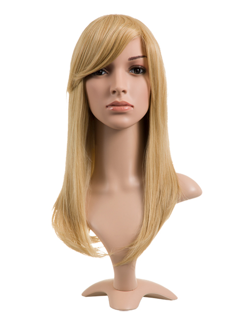 Natalie Natural Straight Side Fringe Synthetic Full Head Wig Koko Hair
